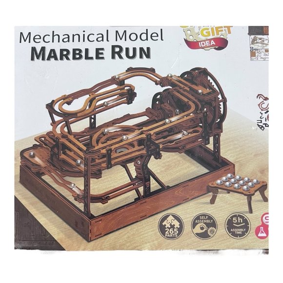 Wooden Vity | Toys | Marble Run Model Building Kit Set With A Funnel ...